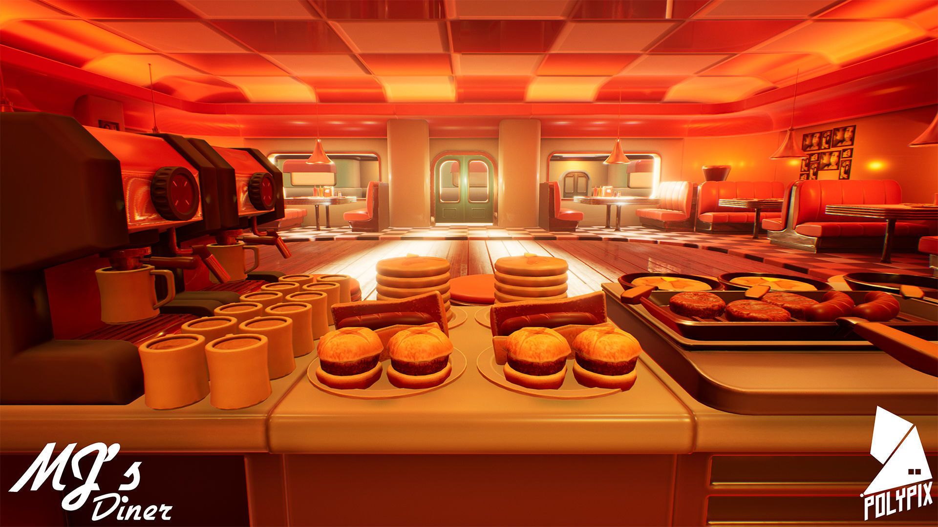 3D model Stylized Diner VR / AR / low-poly rigged animated | CGTrader