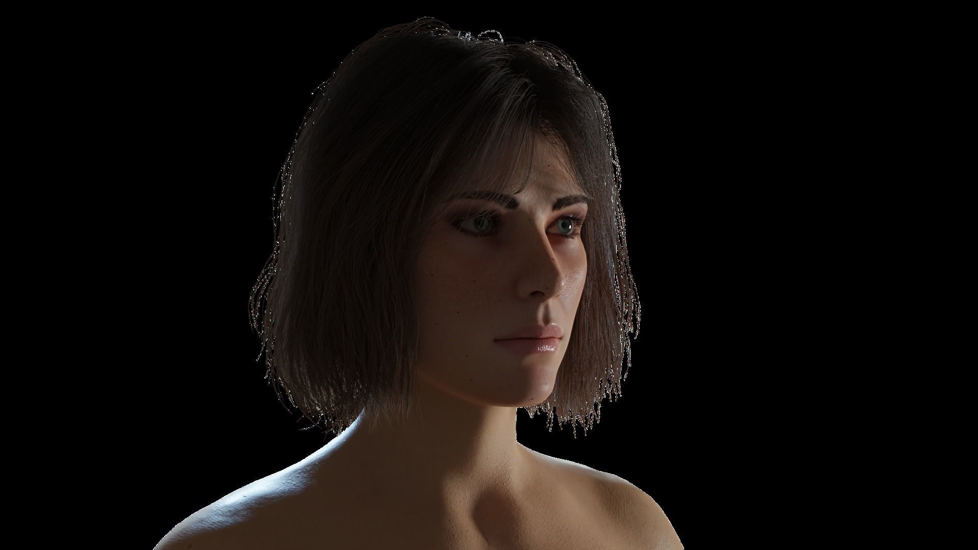 Maggie Blender Rigged Female Character 3D model rigged | CGTrader