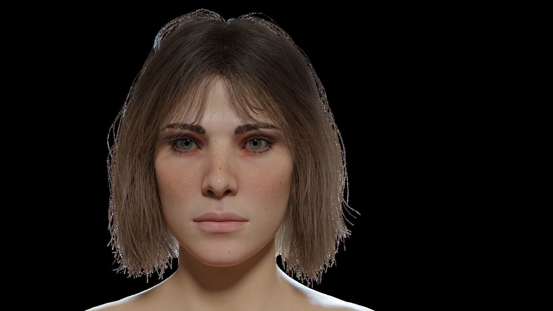 Maggie Blender Rigged Female Character 3D model rigged | CGTrader