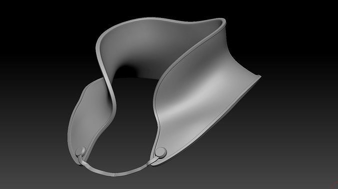 High-poly model Neck armor 3D model | CGTrader