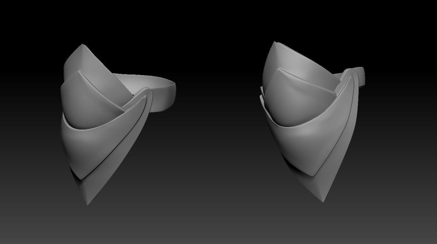 High Poly Model Knee Armor 3d Model Cgtrader