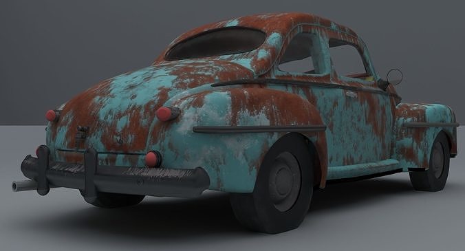 DAMAGED CAR 3D model | CGTrader