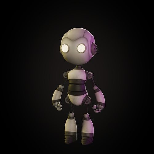 Robot 3d Low Poly 3D model rigged | CGTrader