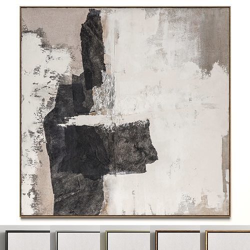 3D model Plaster two square photo frames 46 VR / AR / low-poly | CGTrader