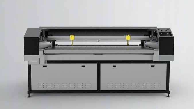 Laser cutting machine 3D model | CGTrader