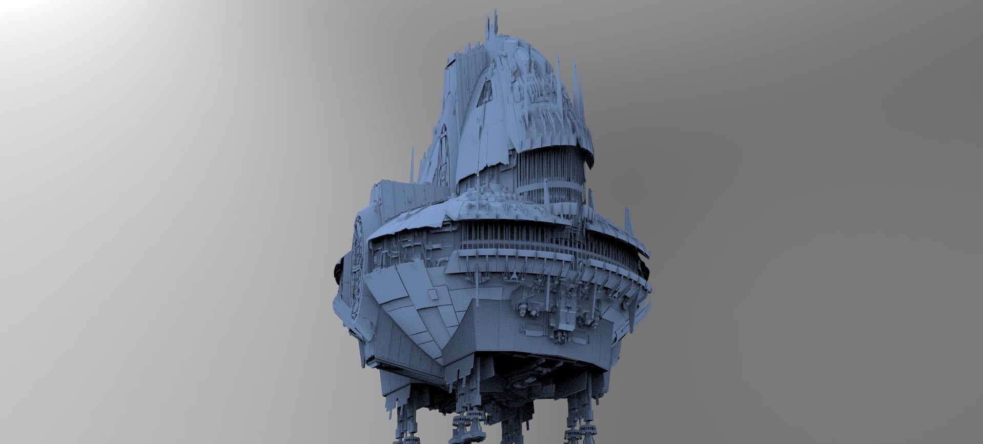 Sci-Fi Shuttle launcher Tower 3D model | CGTrader