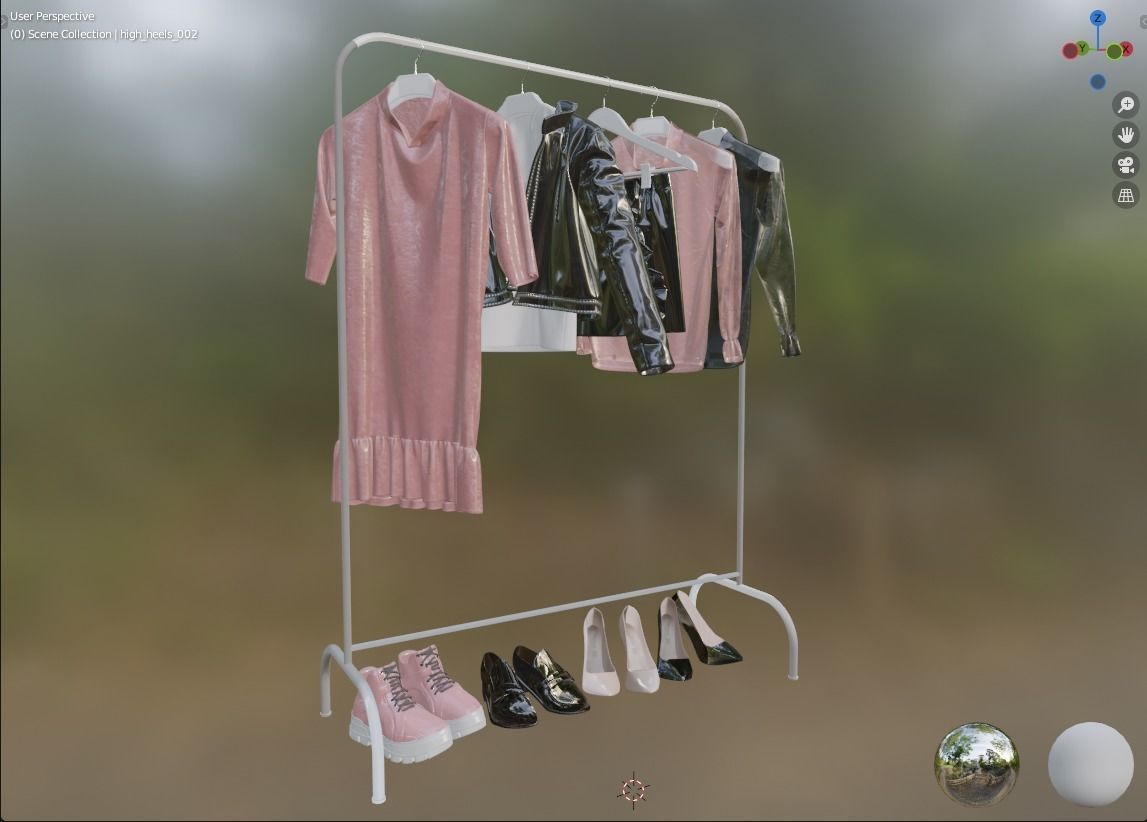 Pink Women Wardrobe 3D model | CGTrader
