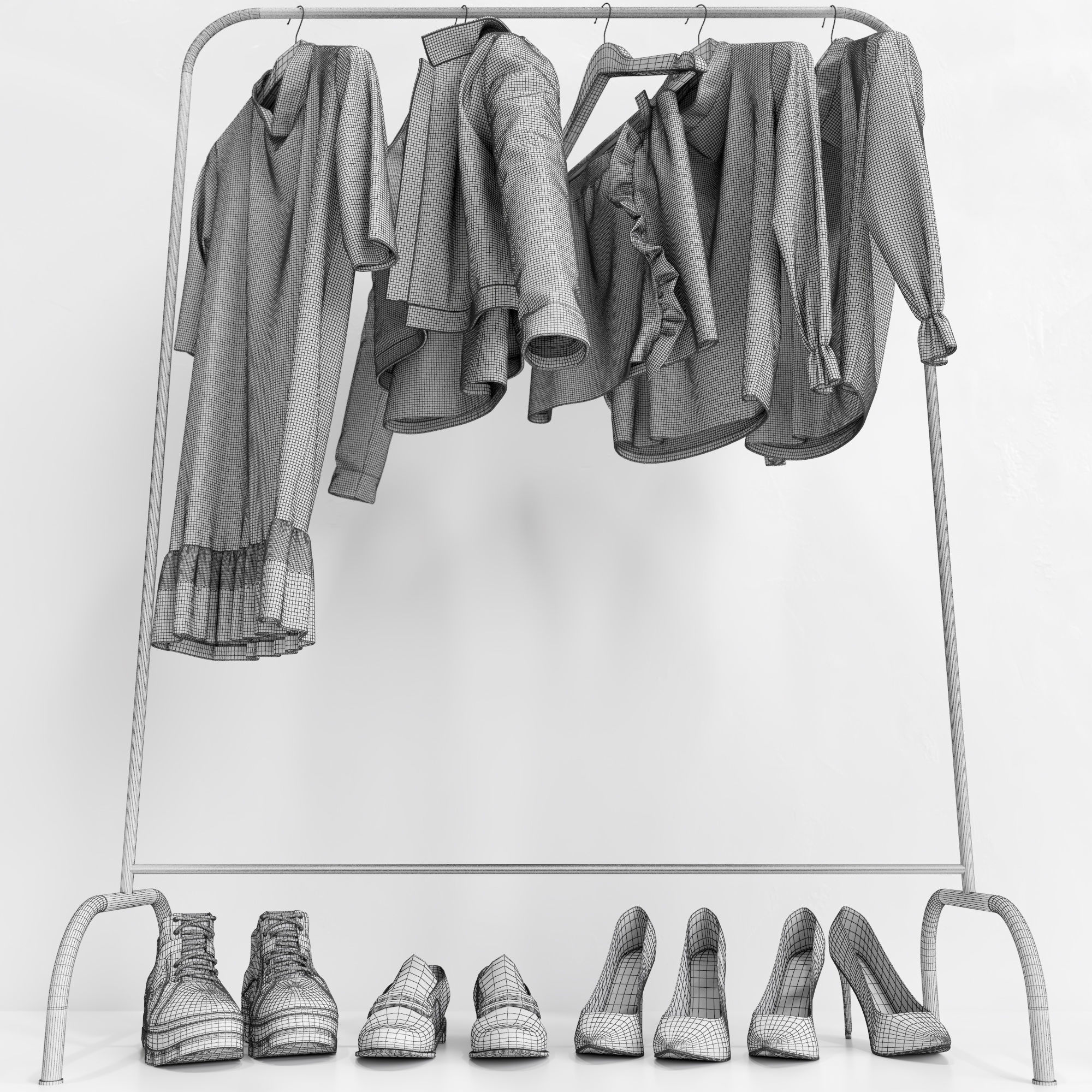 Pink Women Wardrobe 3D model | CGTrader