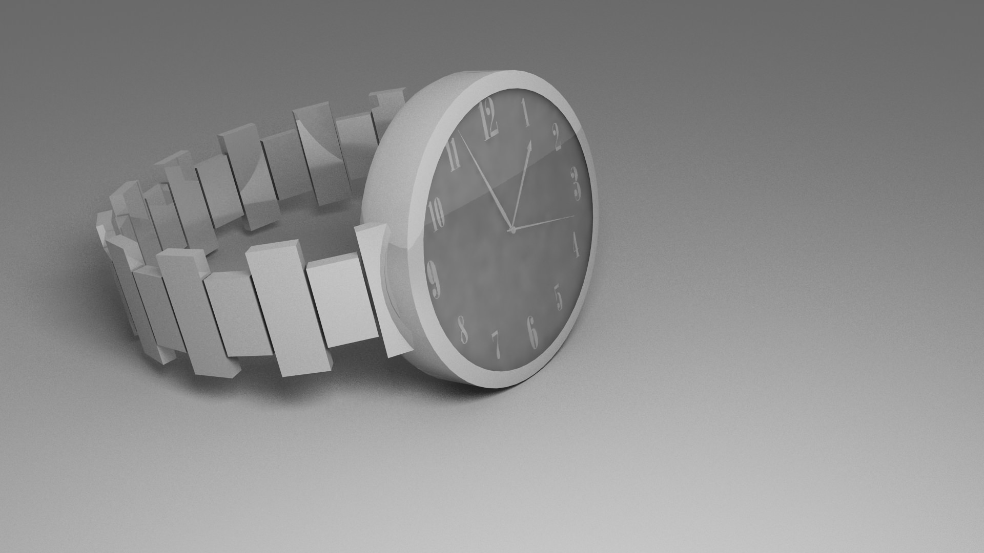 Simple Modern Hand Watches free 3D Model Game ready .max .obj .3ds .fbx ...