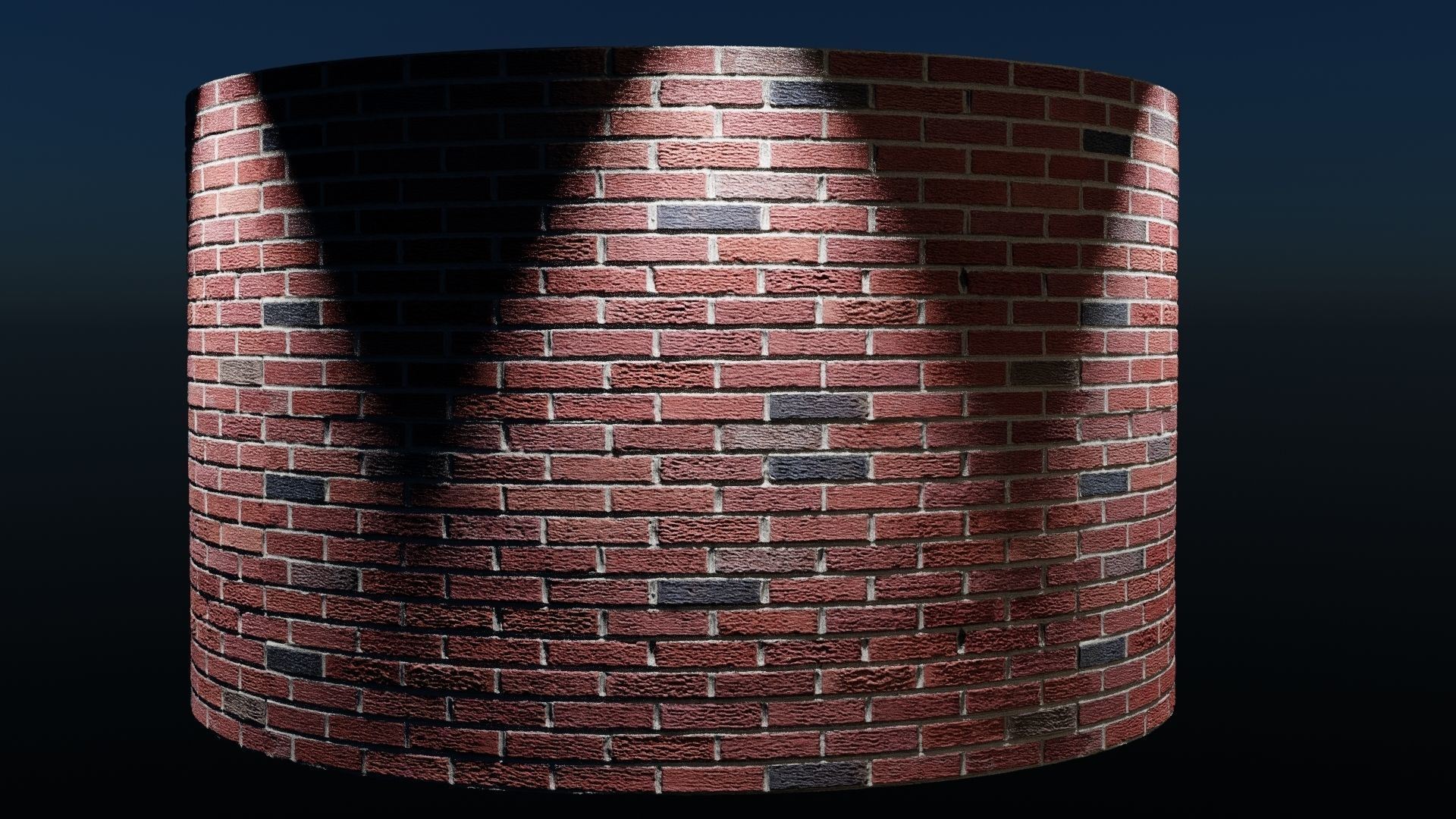 3D model Red Brick Material Tileable HD 16bit Height Map VR / AR / low ...