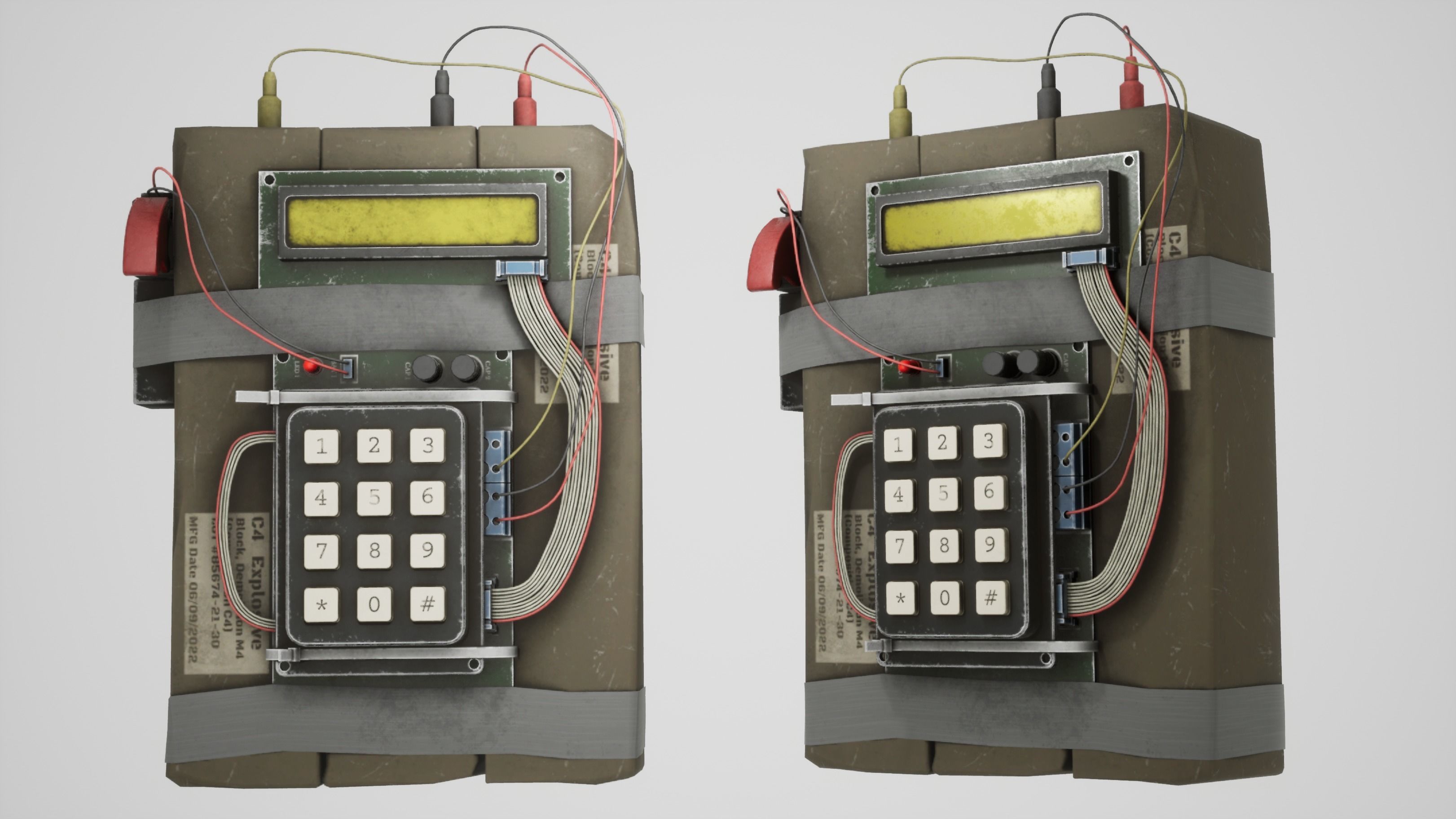 3D model C4 Explosive VR / AR / low-poly | CGTrader