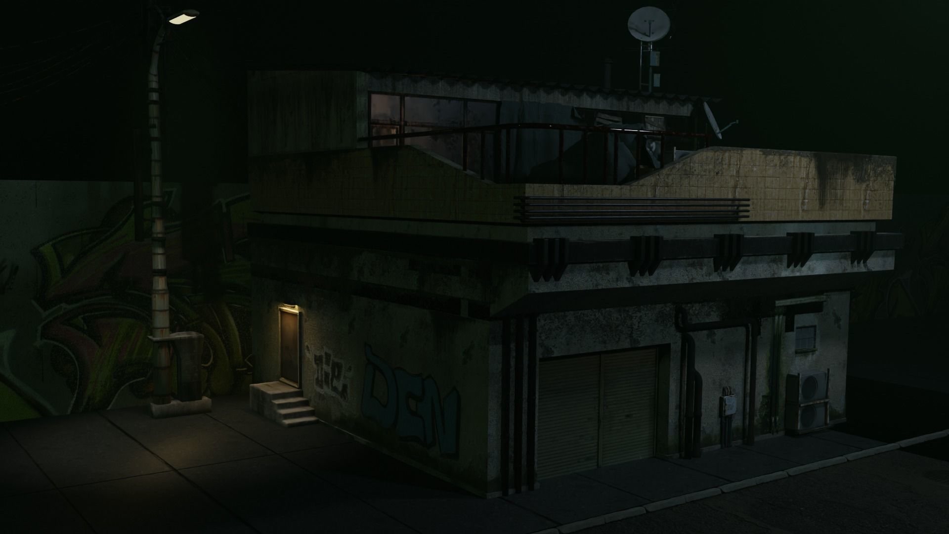 3D model Game Ready Building with assets VR / AR / low-poly | CGTrader