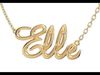 Elle Two Versions Jewelry Font Necklace Pendant Design 3D Model ...