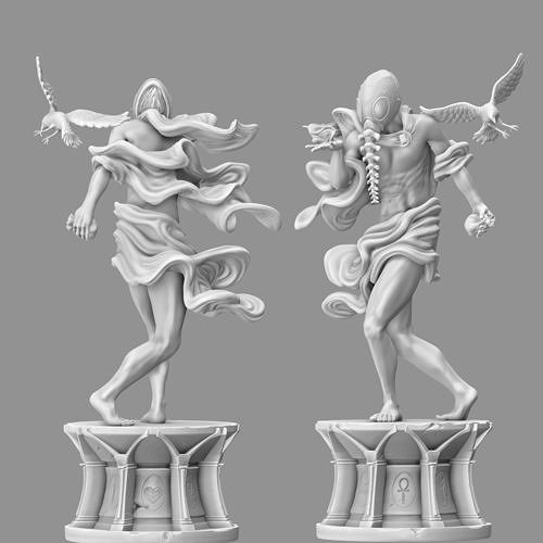 Sandman statue of demon 3D model 3D printable | CGTrader