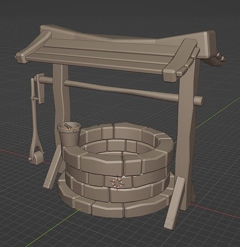 3D model Low Poly Well VR / AR / low-poly | CGTrader