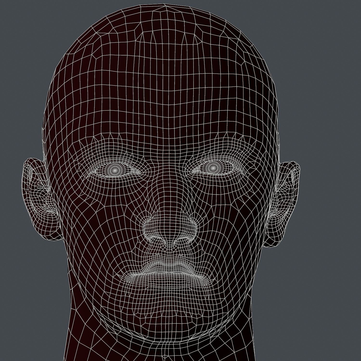 3D model Male head Asian male head PBR Realistic Perfect Head Low-poly VR / AR / low-poly | CGTrader