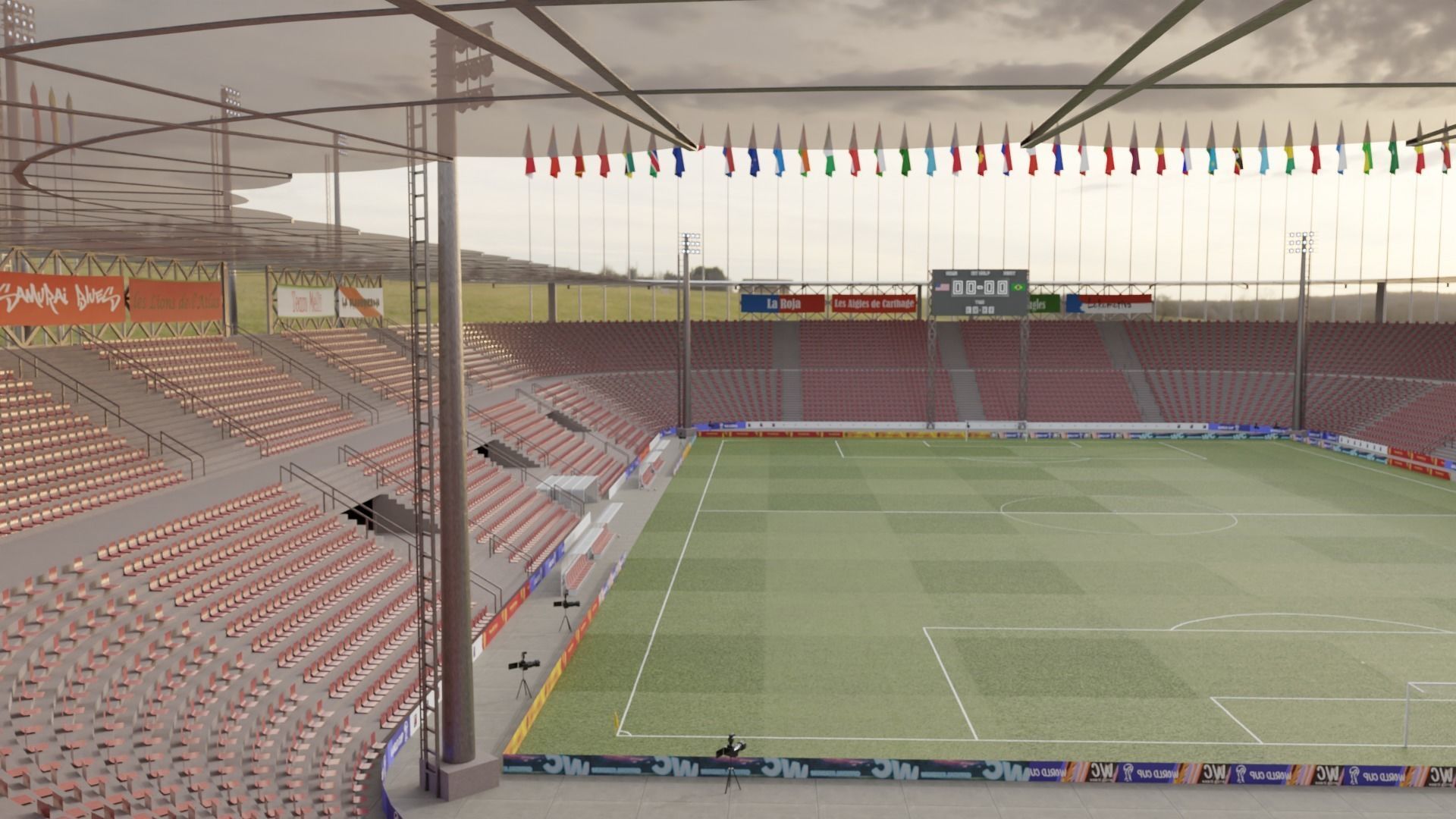 3D model Medium sized stadium VR / AR / low-poly | CGTrader