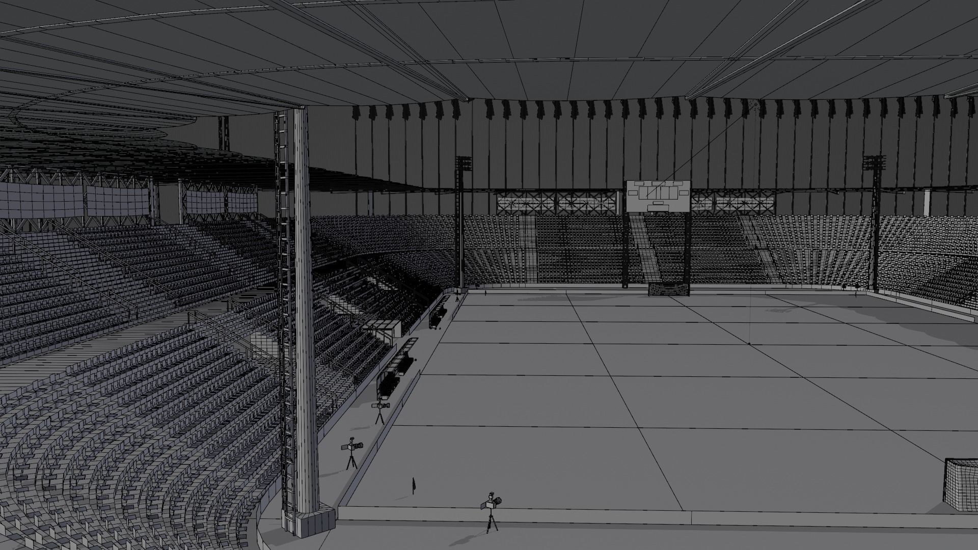 3D model Medium sized stadium VR / AR / low-poly | CGTrader