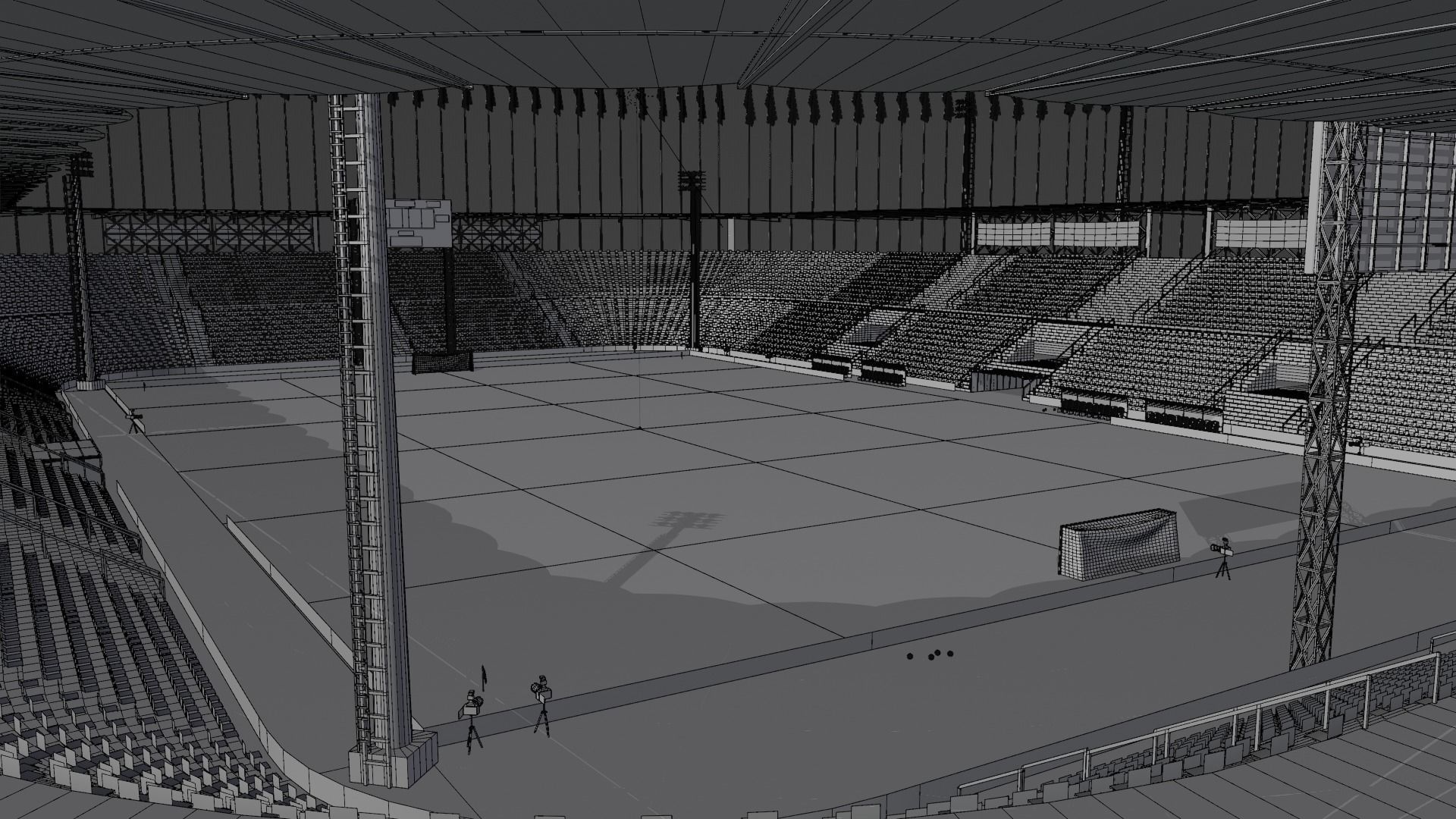 3D model Medium sized stadium VR / AR / low-poly | CGTrader