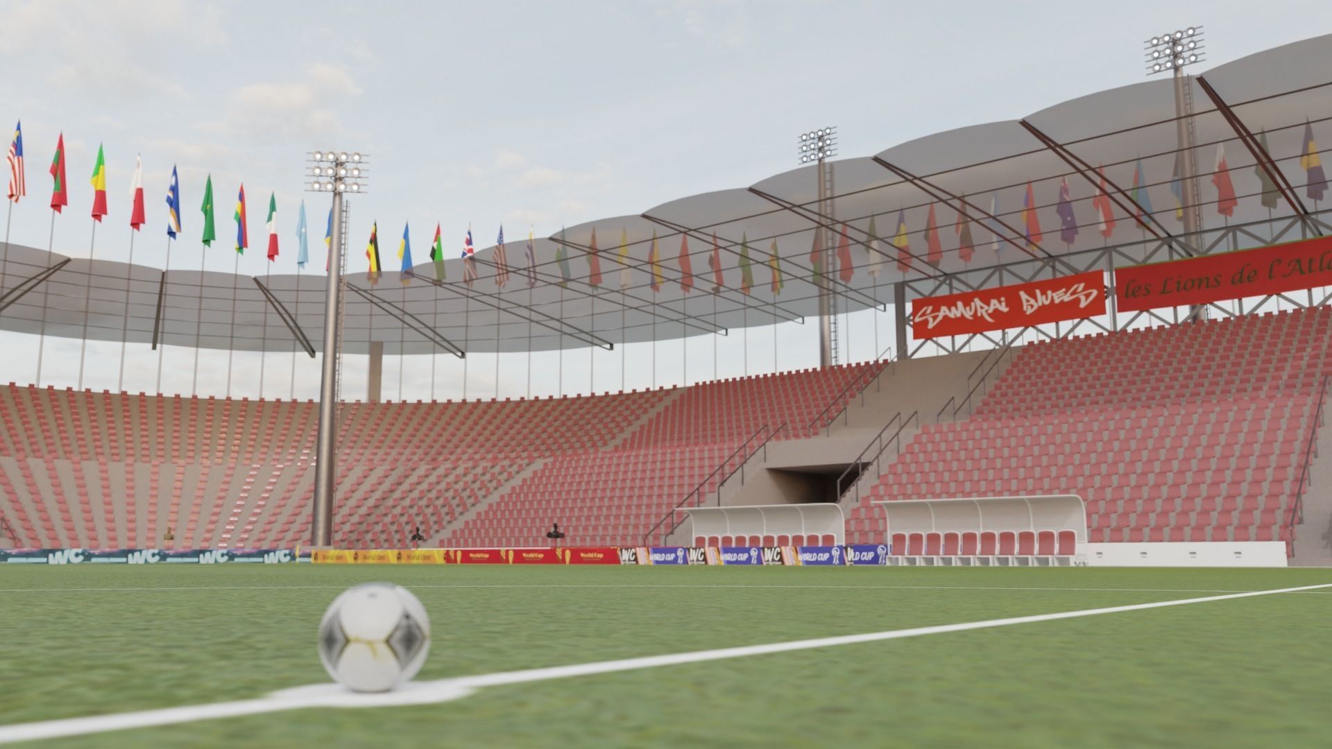 3D model Medium sized stadium VR / AR / low-poly | CGTrader