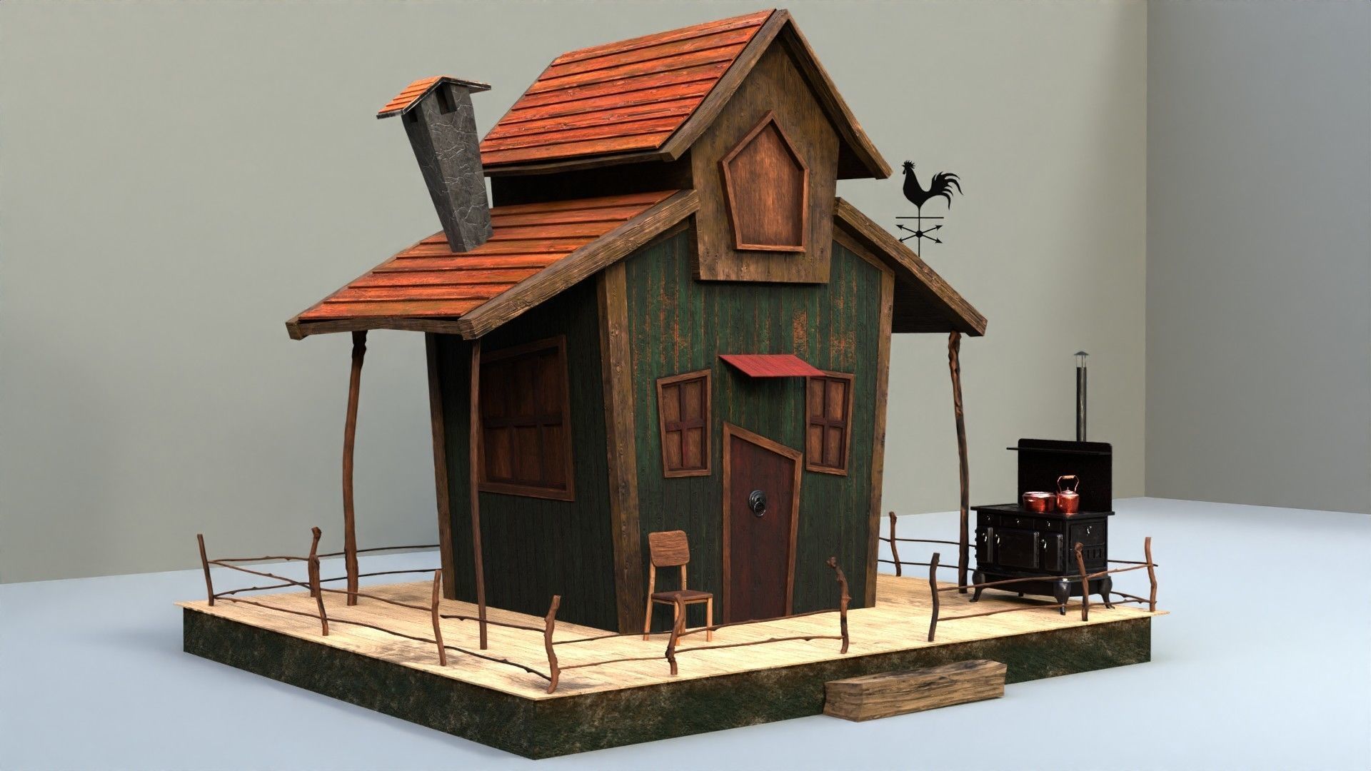3D model Lowpoly Hobbit House VR / AR / low-poly | CGTrader