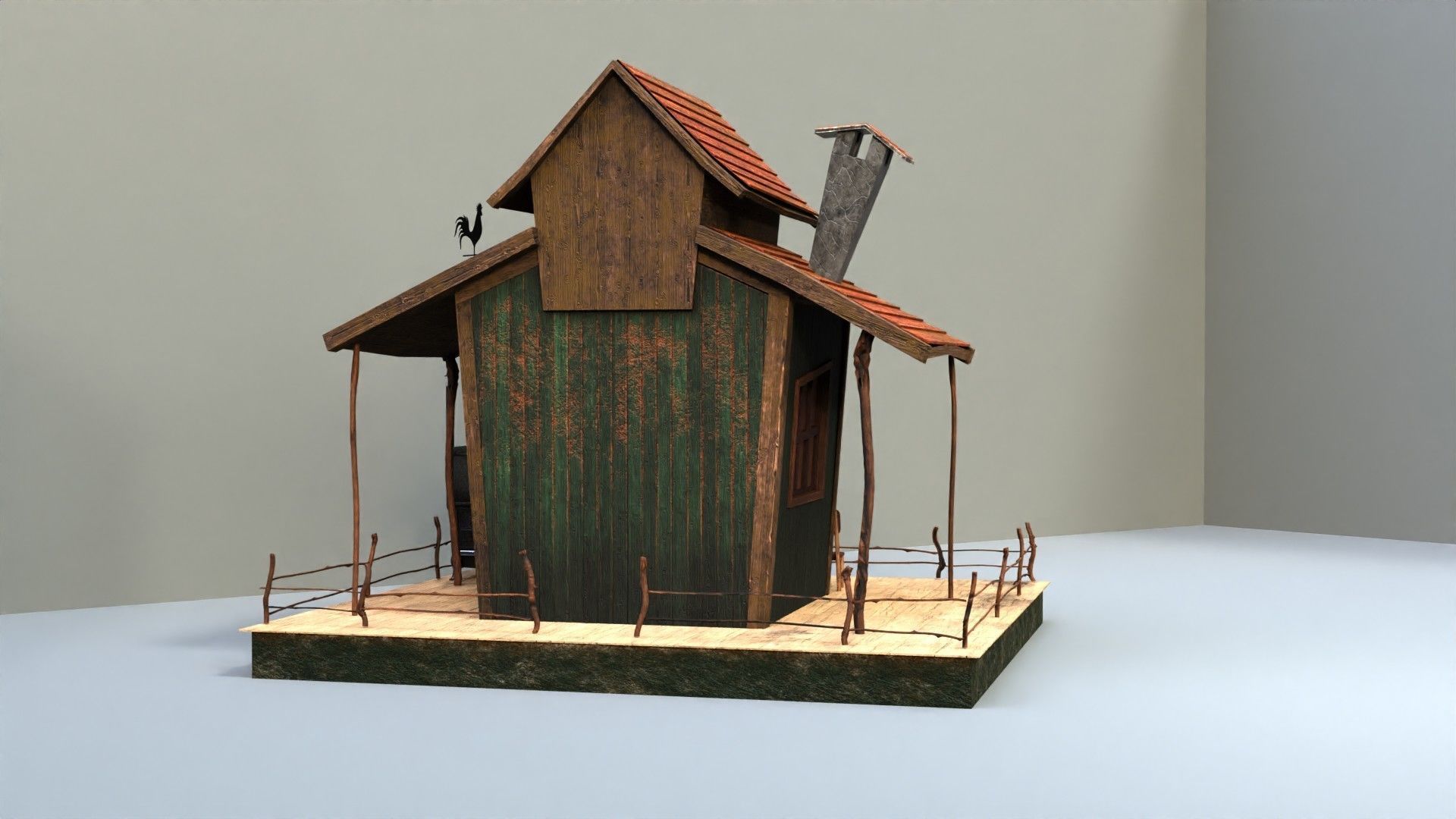 3D model Lowpoly Hobbit House VR / AR / low-poly | CGTrader