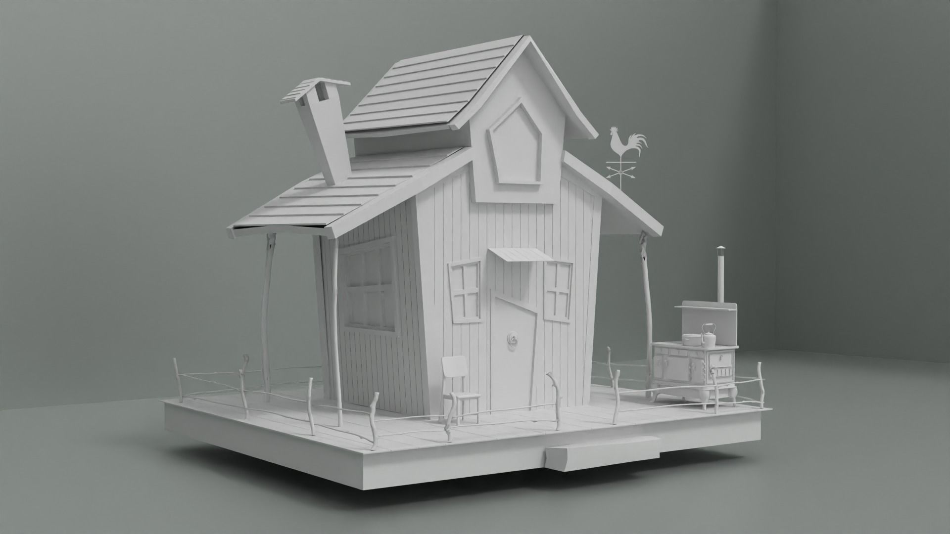 3D model Lowpoly Hobbit House VR / AR / low-poly | CGTrader