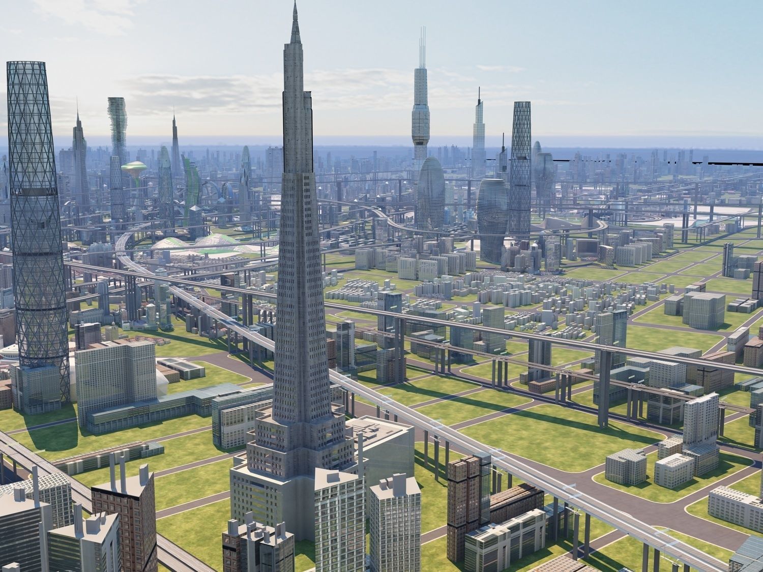 Future city 3D model | CGTrader