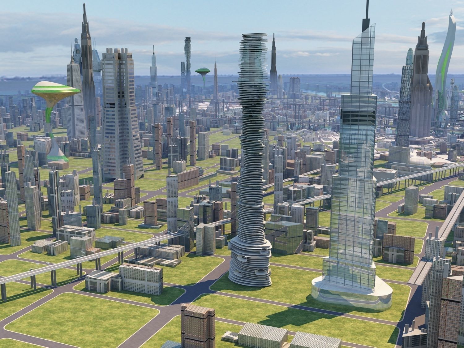 Future city 3D model | CGTrader