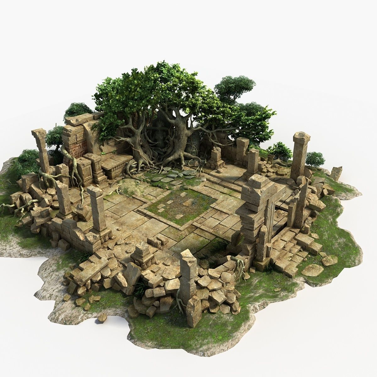 Temple Ruins 3D model | CGTrader
