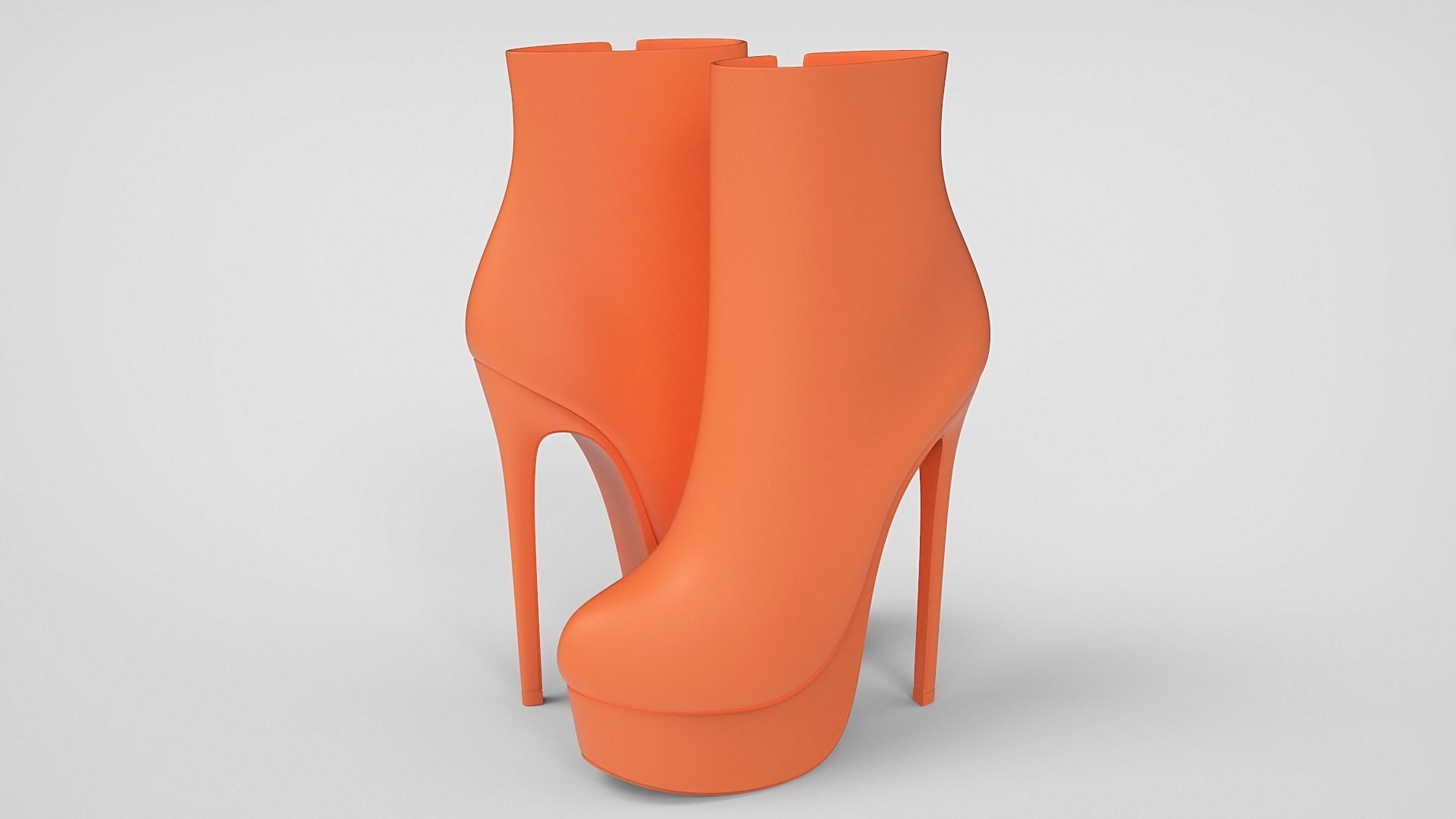Super High Platform Stiletto Heels Boots 3D model | CGTrader
