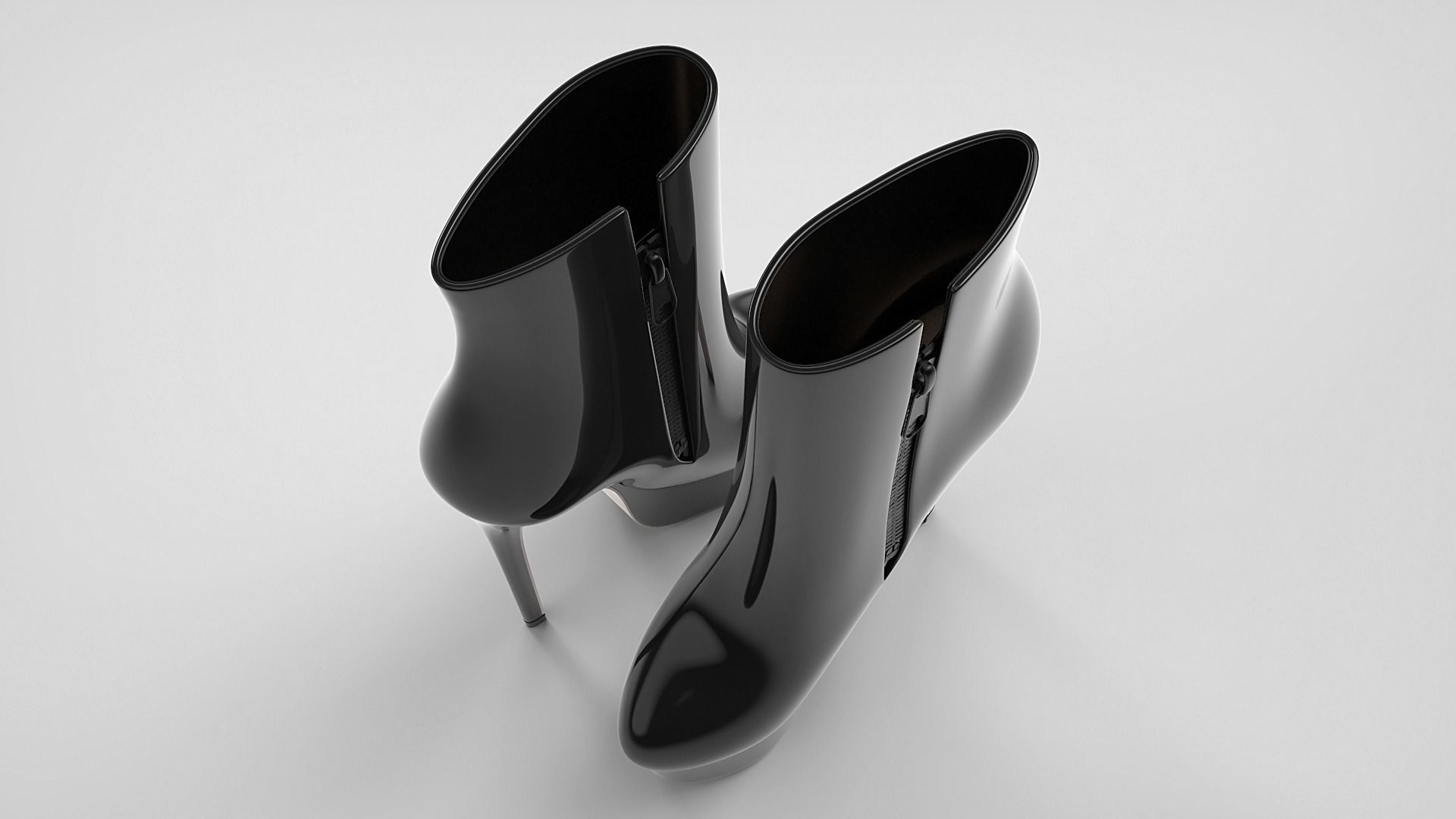 Super High Platform Stiletto Heels Boots 3D model | CGTrader