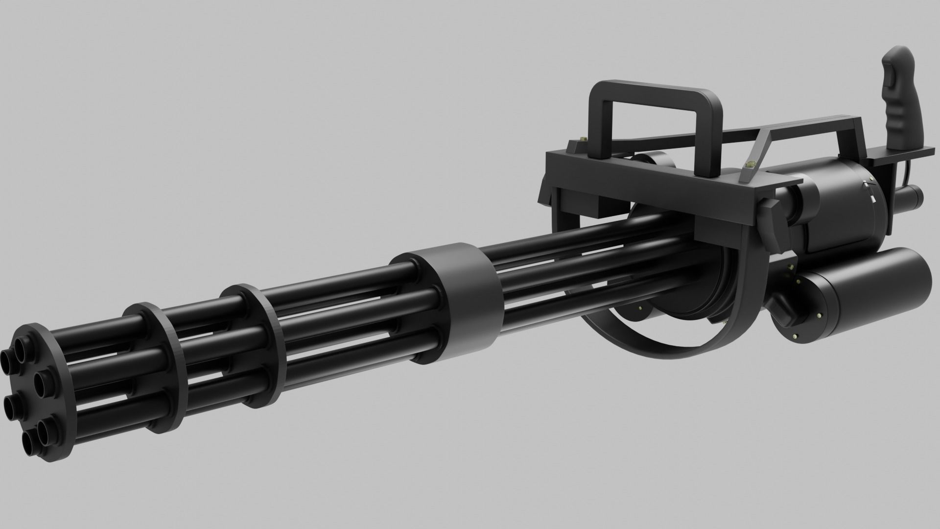 Classic Army M134-A2 minigun free 3D model | CGTrader