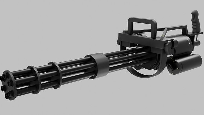 Classic Army M134-A2 minigun free 3D model | CGTrader