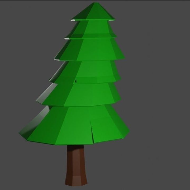 3D model Pine Tree VR / AR / low-poly | CGTrader