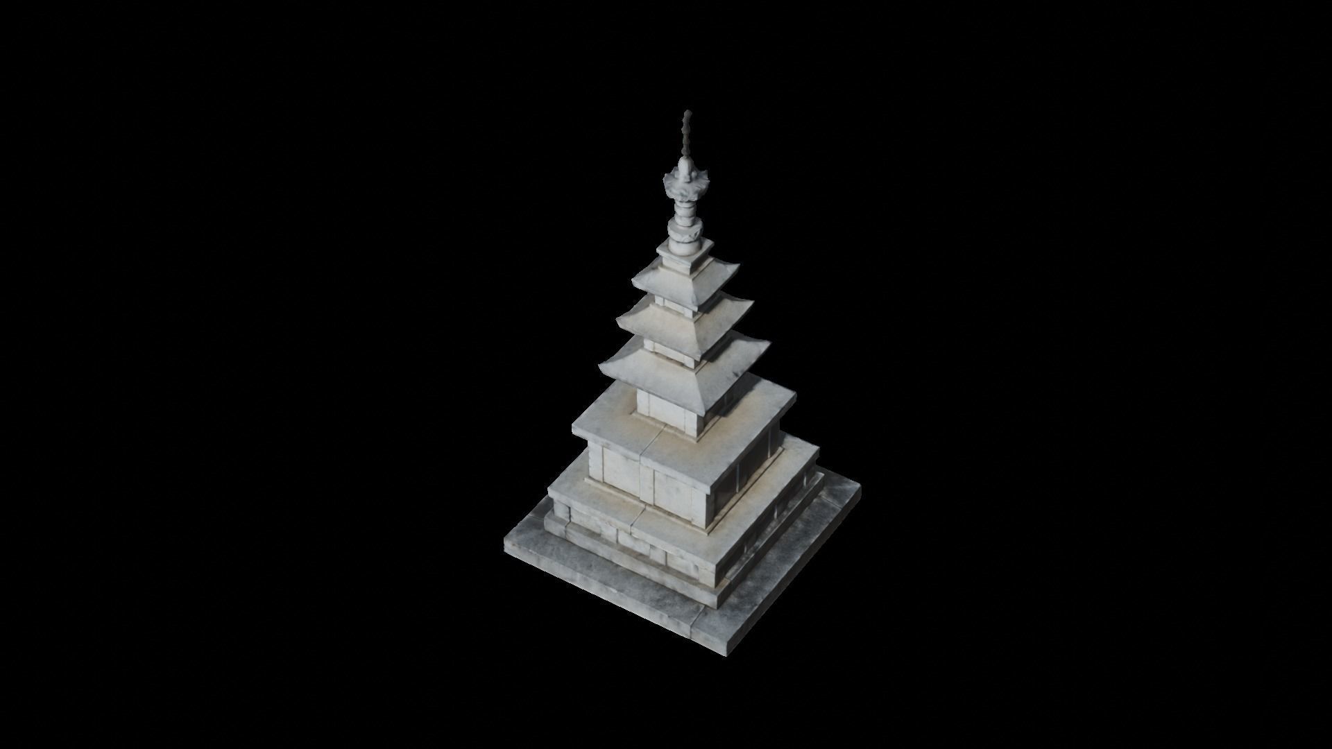 Pagoda of Heungdeoksa Temple Site 3D model | CGTrader