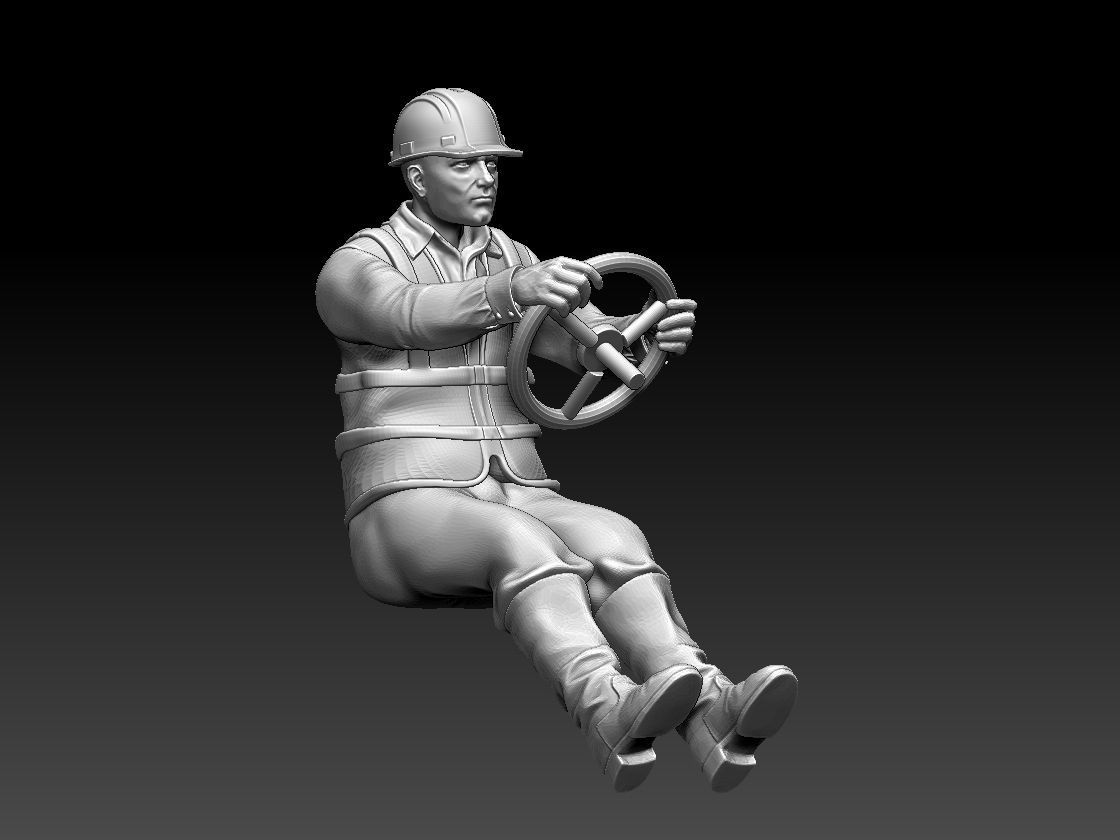 builders construction worker working on table 3D model 3D printable ...