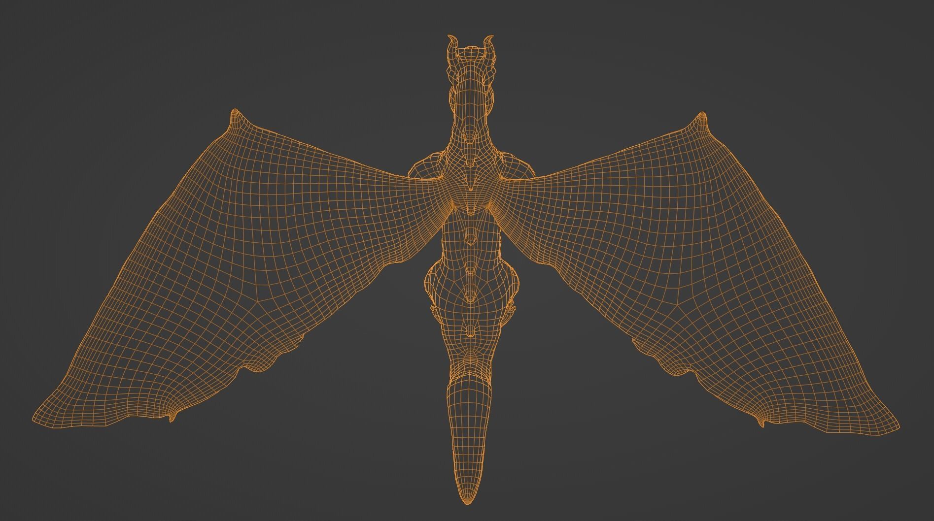 3D model Blue Dragon Low Poly Game Ready VR / AR / low-poly | CGTrader