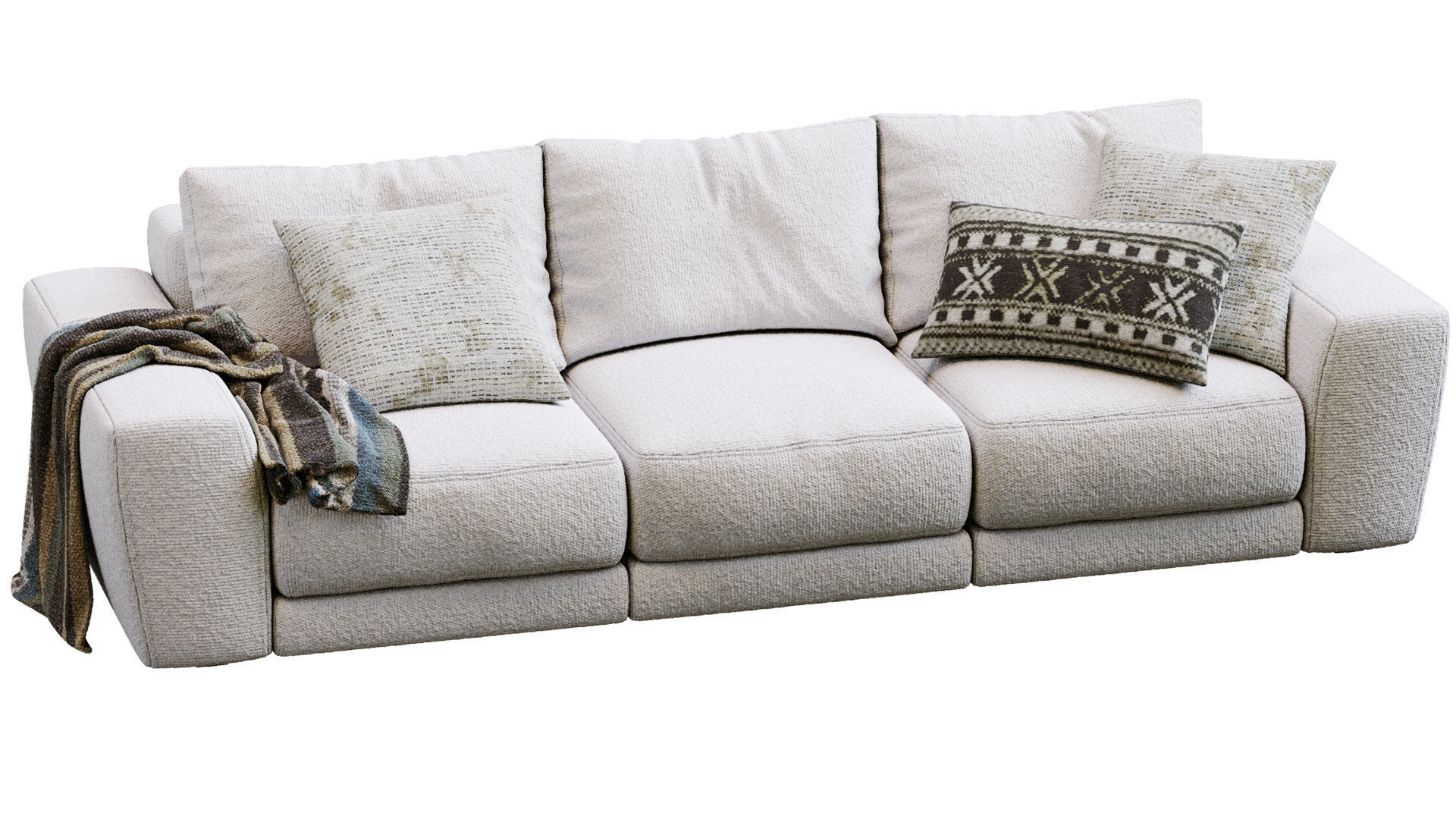 Pasha By Jesse 3 seater 3D model | CGTrader