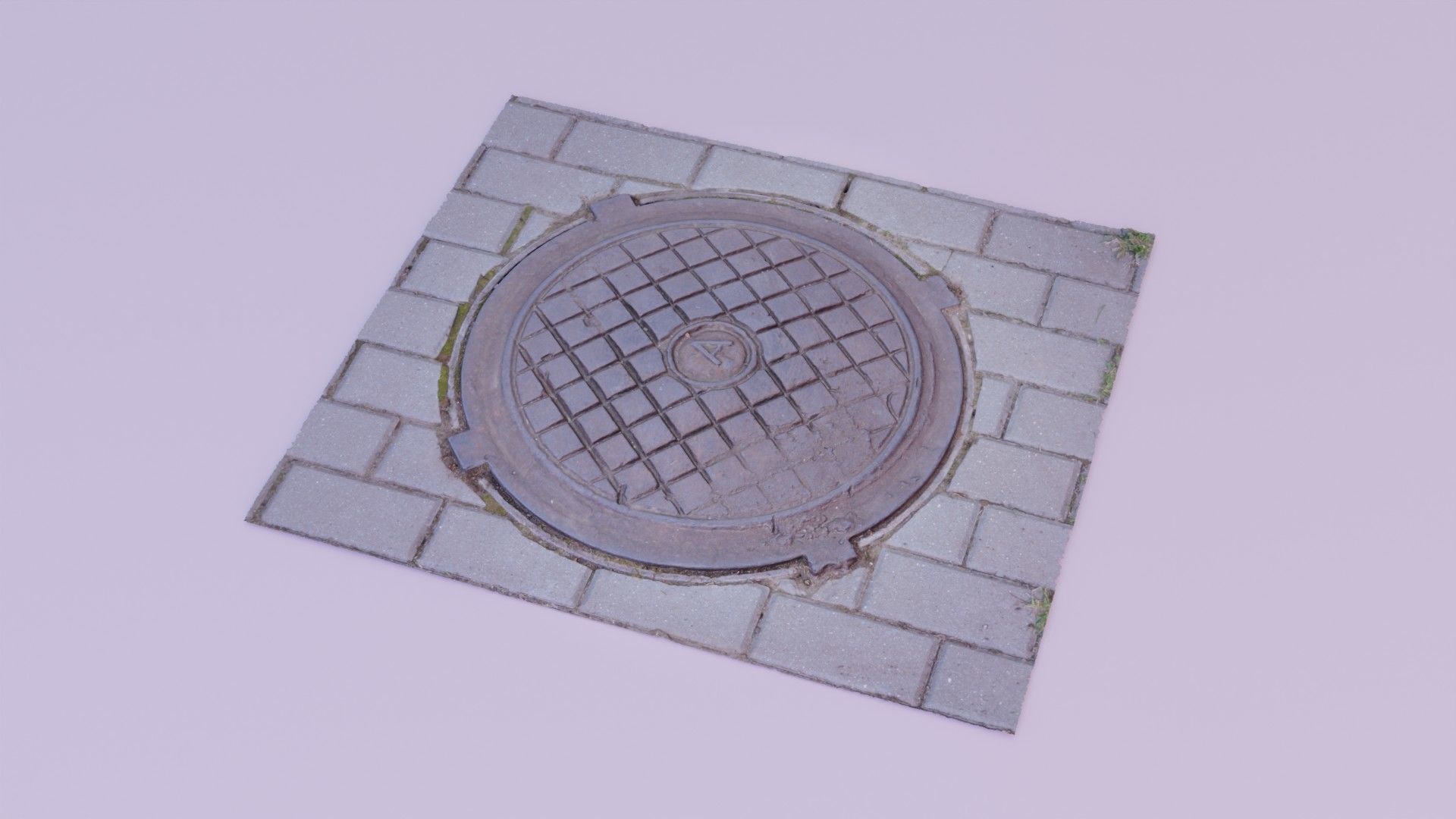 Cover manhole 03 high-poly 3D model | CGTrader