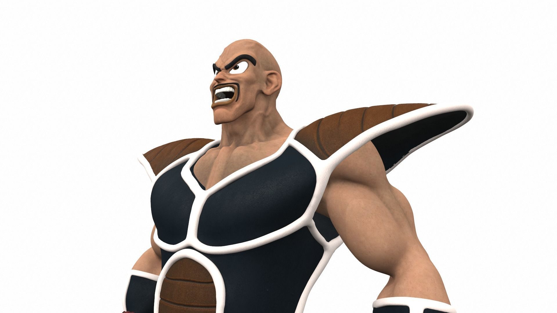 Nappa from Dragon Ball 3D model | CGTrader