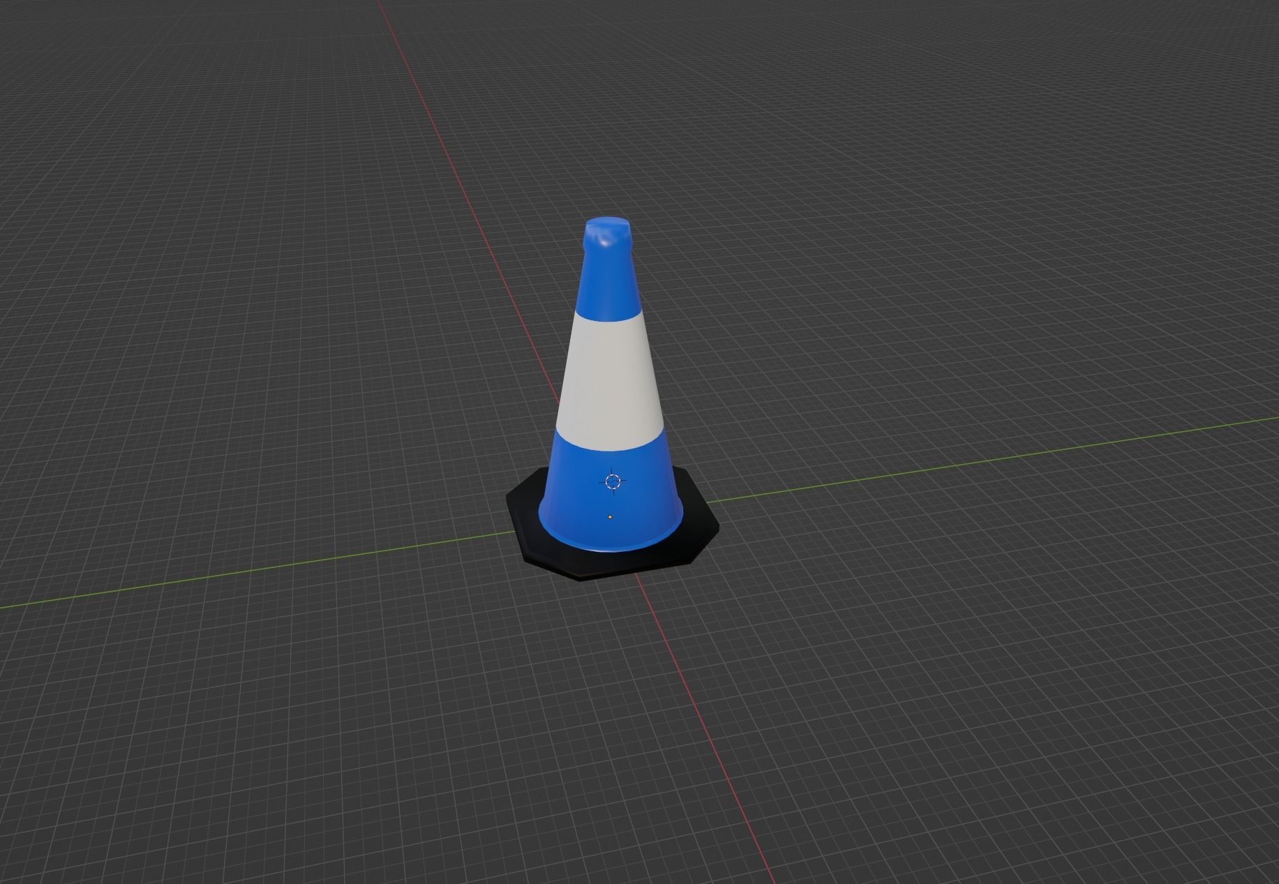 A Simple Blue Cone free VR / AR / low-poly 3D model | CGTrader