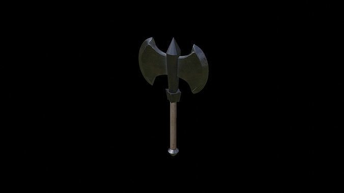 Basic Axe free VR / AR / low-poly Texture rigged | CGTrader
