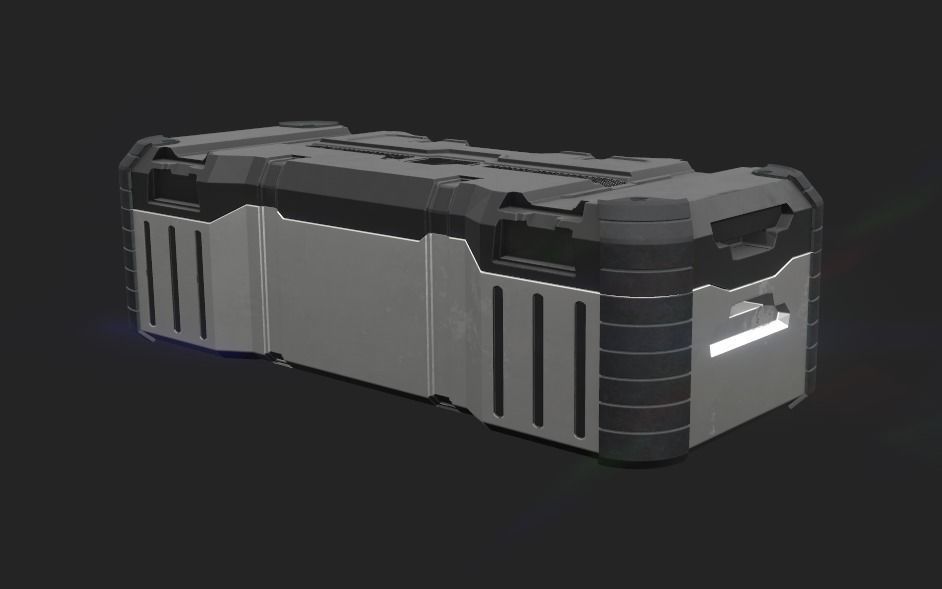 Sci Fi Crate AAA PBR Asset 3D model 3D model | CGTrader