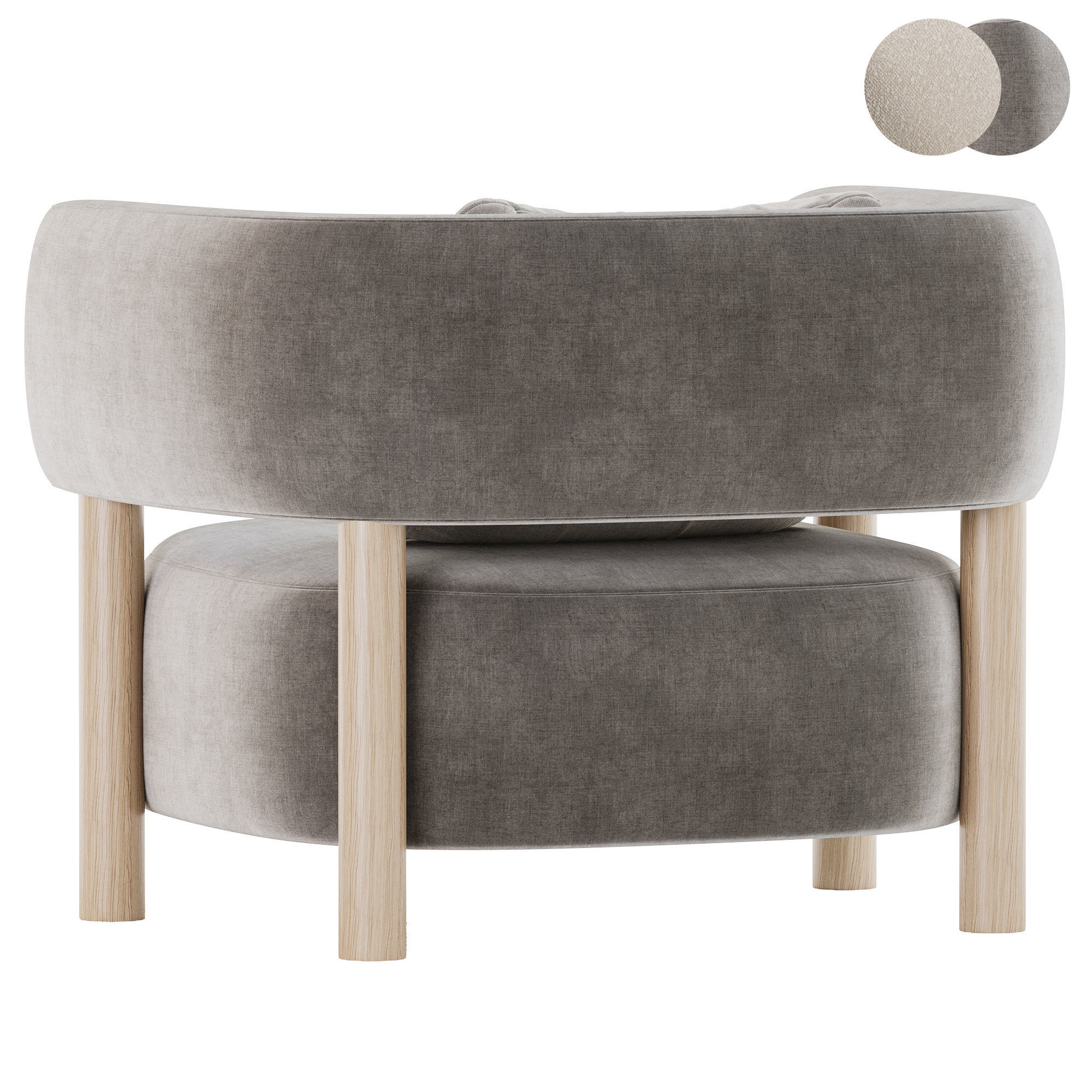 N-S03 armchair by Karimoku Case Study 3D model | CGTrader