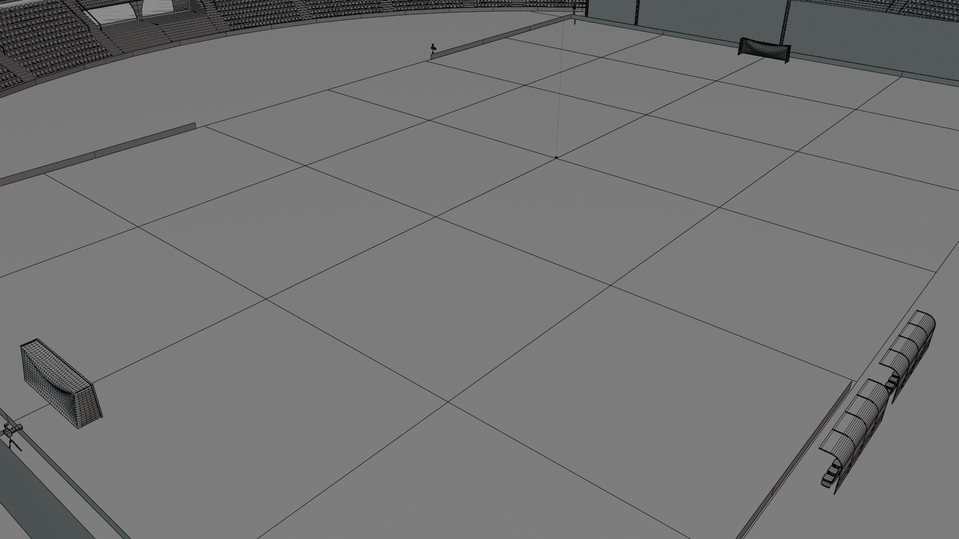 3D model cylindrical roofed stadium VR / AR / low-poly | CGTrader