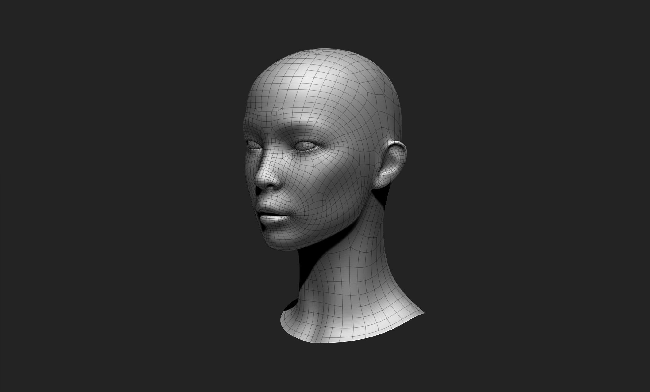 3D model Female Head 5 VR / AR / low-poly | CGTrader