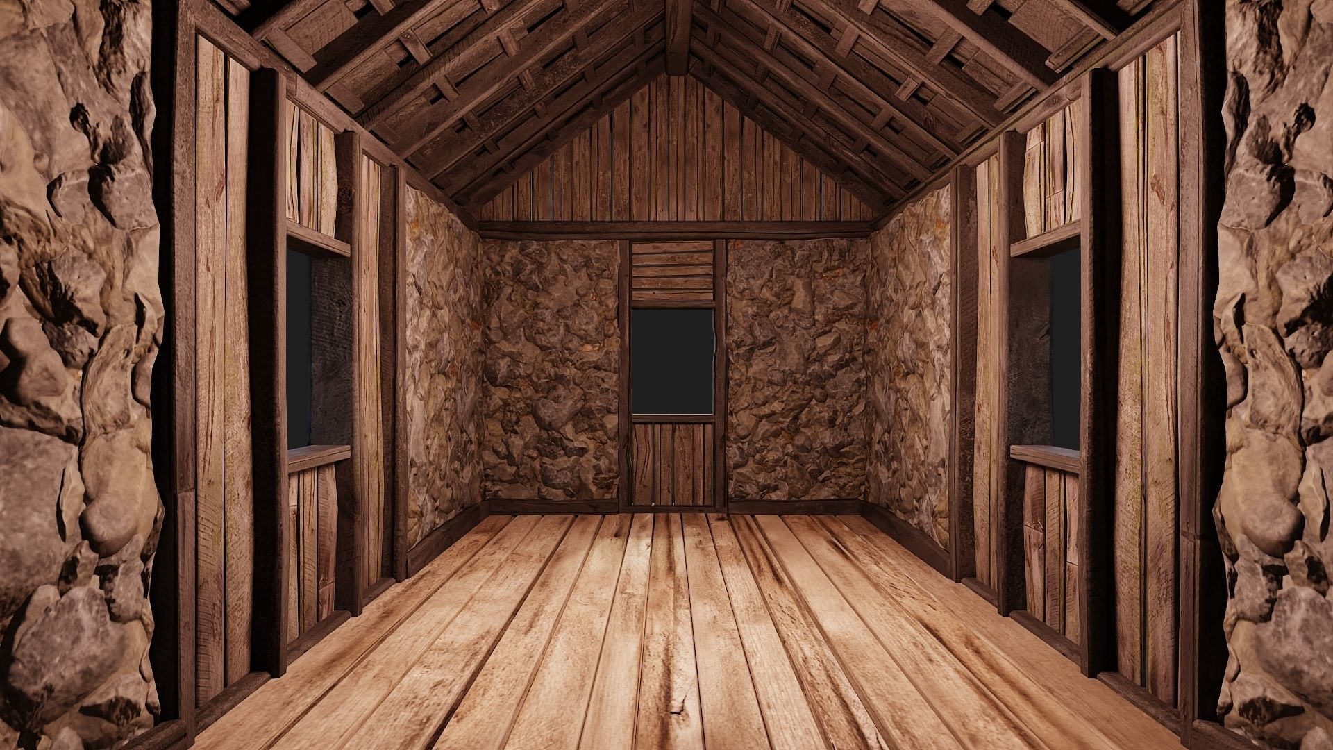 3D model Old Medieval Building 4K Textures GameReady 125 VR / AR / low ...