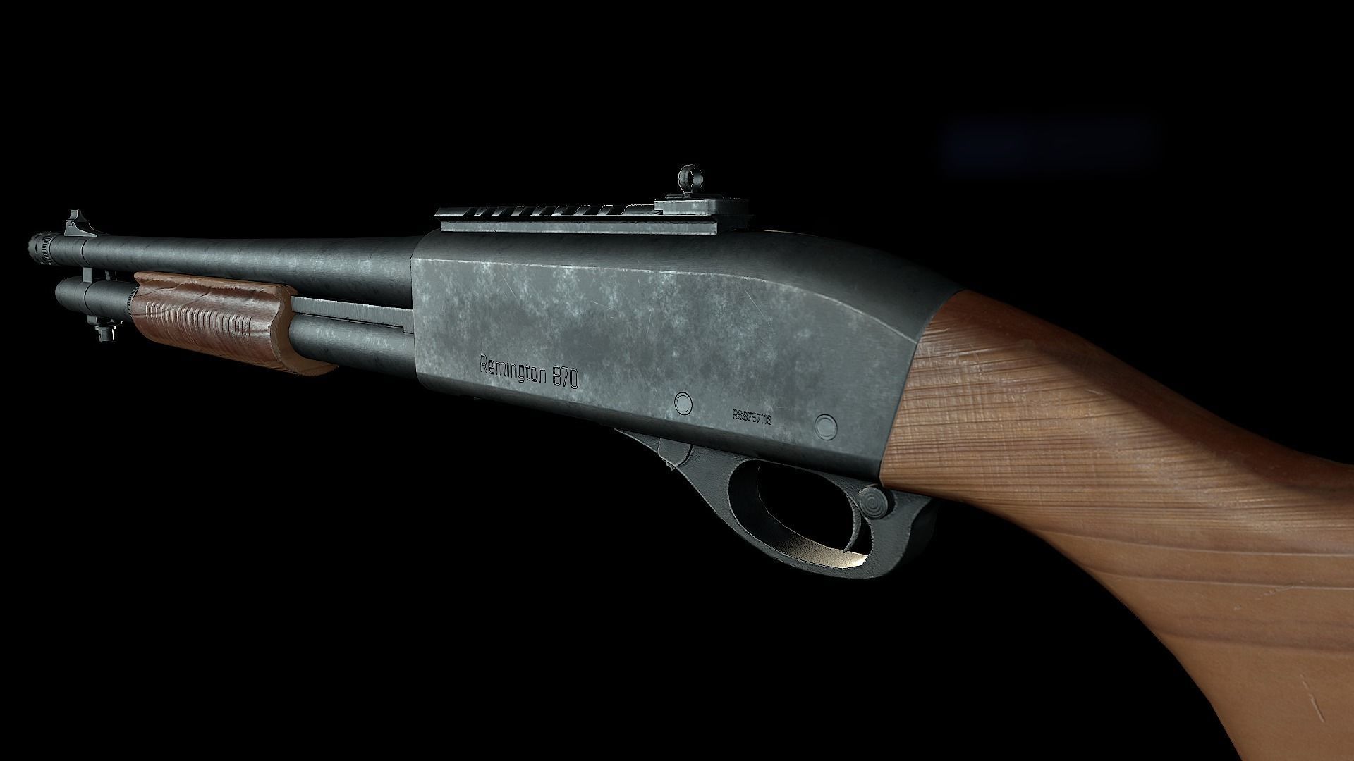 Remington Model 870 free VR / AR / low-poly 3D model | CGTrader