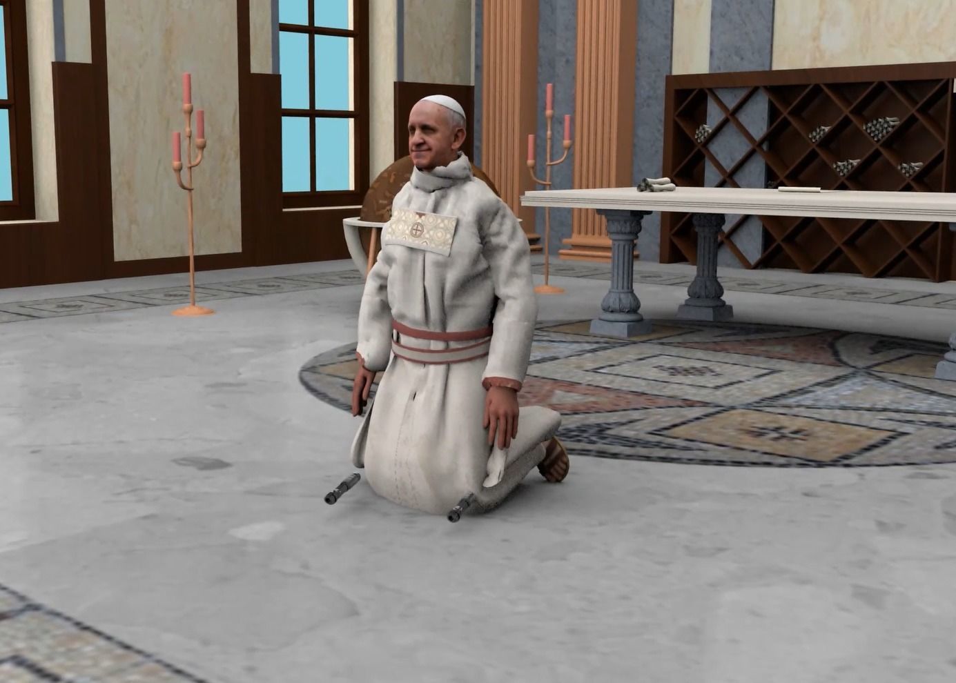 Pope 3d model unreal engine character--coolgames 3D model rigged | CGTrader